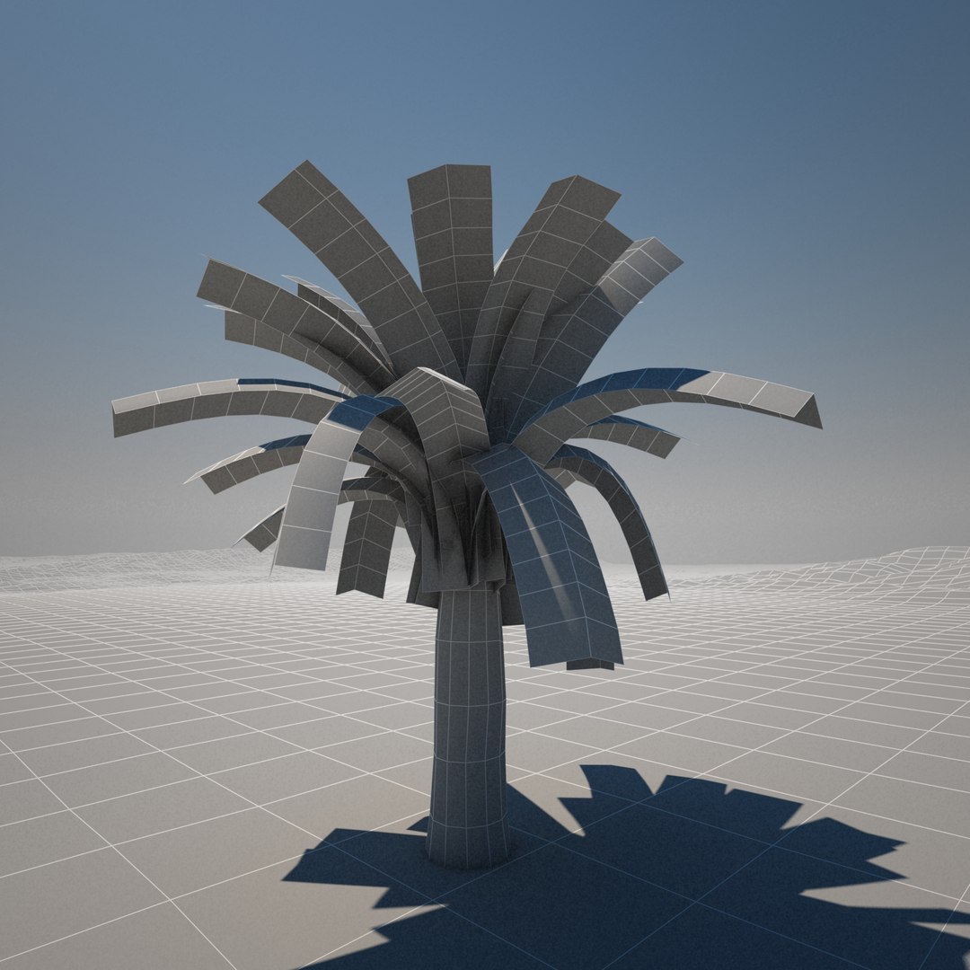 3d Medium Palm Tree