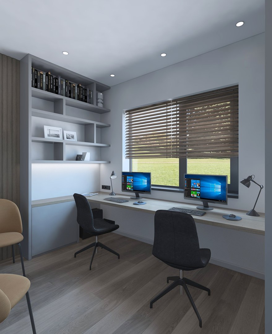 Free Two Seat Work Room 3D Model - TurboSquid 1761551