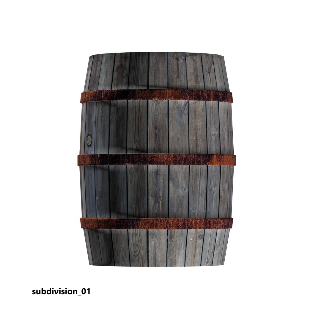 Old barrel 3D model - TurboSquid 1219361
