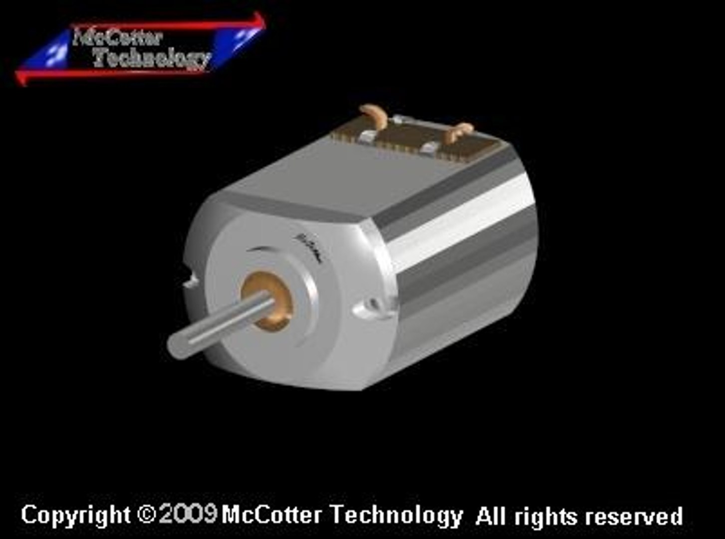 Dc Electric Motor Type 3d Model