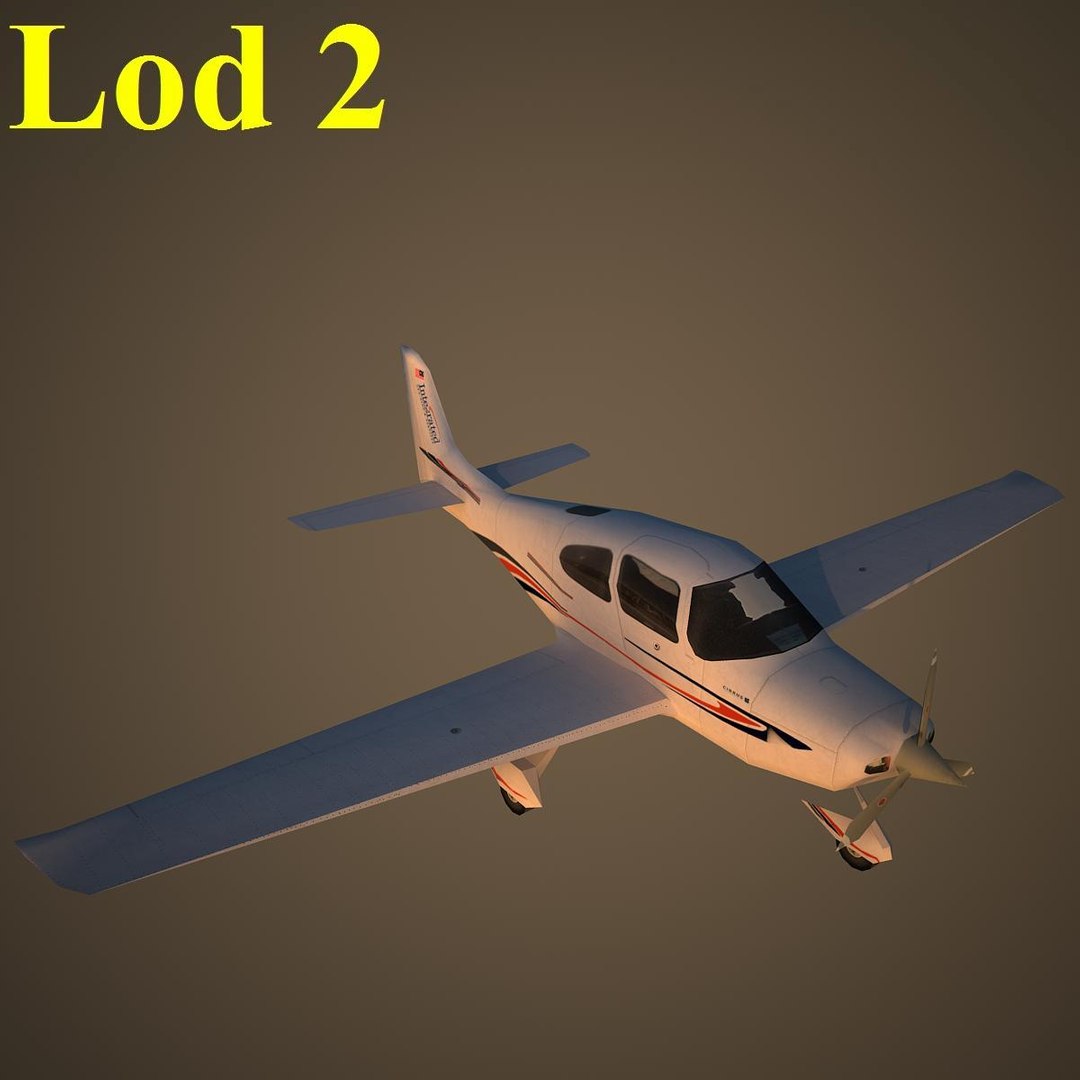 3d Cirrus Low-poly Model