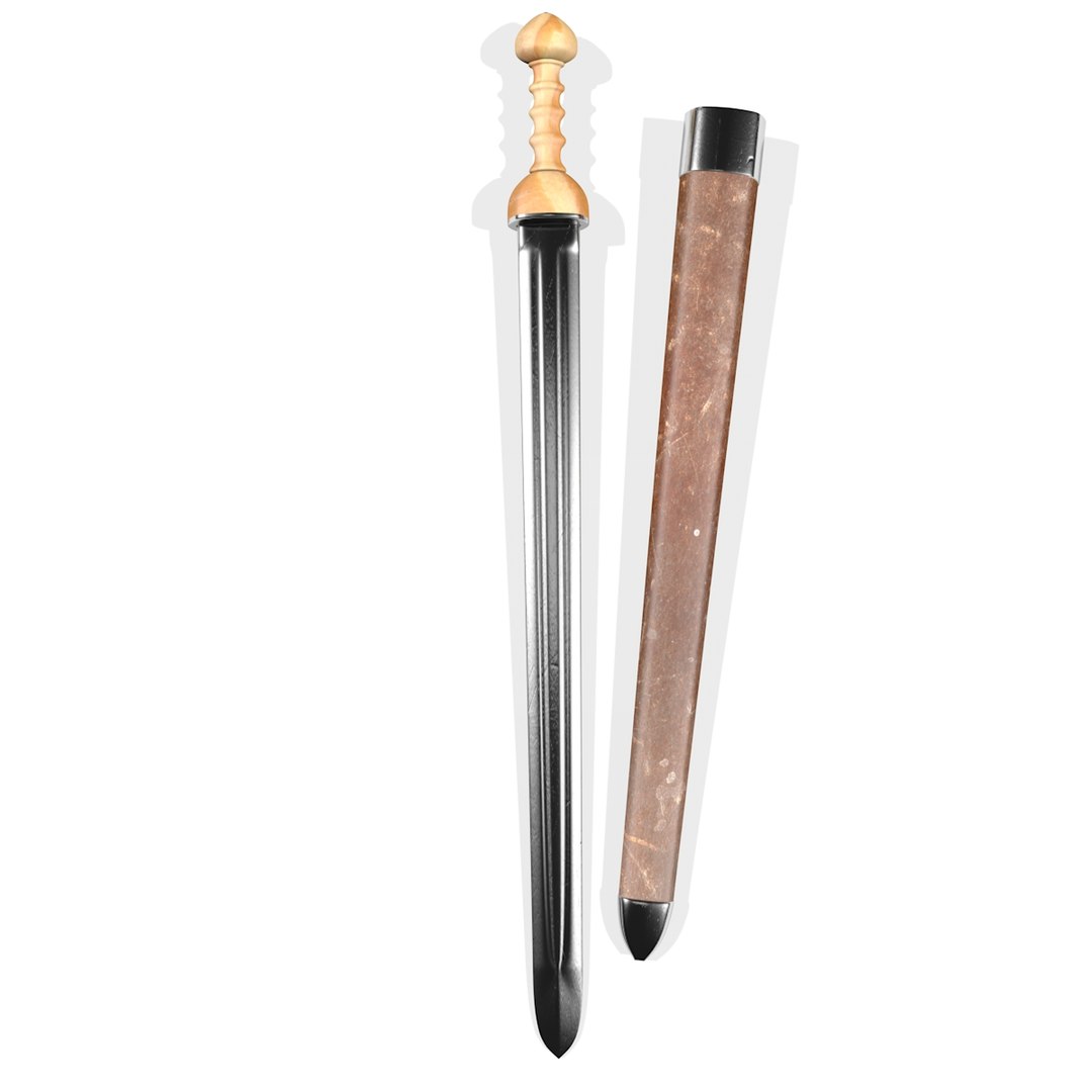 3d Model Roman Spatha Scabbard