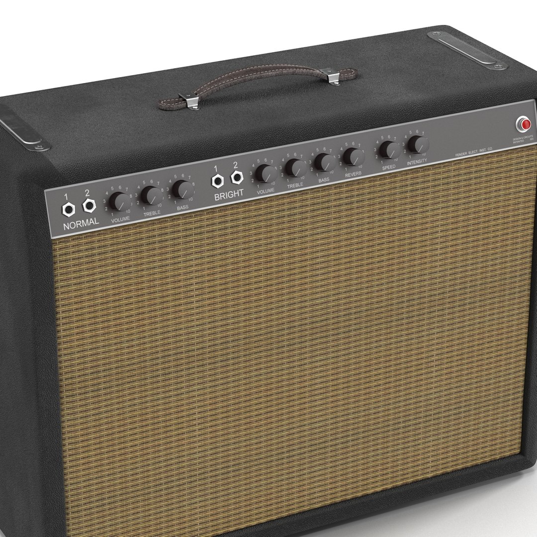 retro guitar amp 3d 3ds