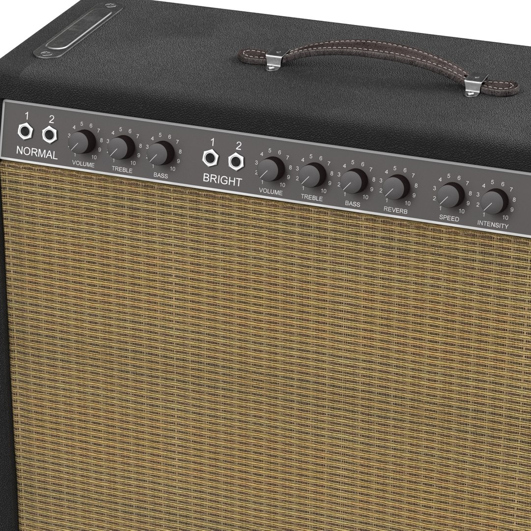 retro guitar amp 3d 3ds