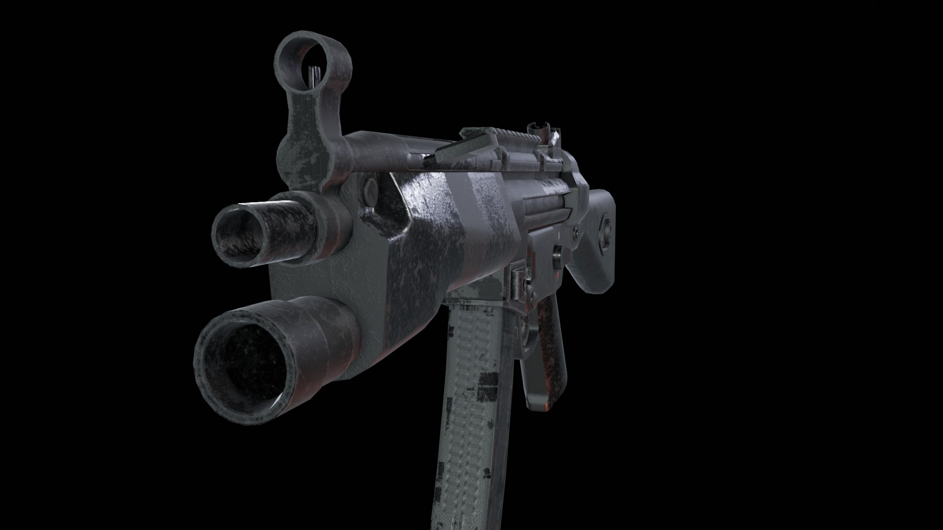 Realistic Mp5 Gun 3D Model - TurboSquid 2338746