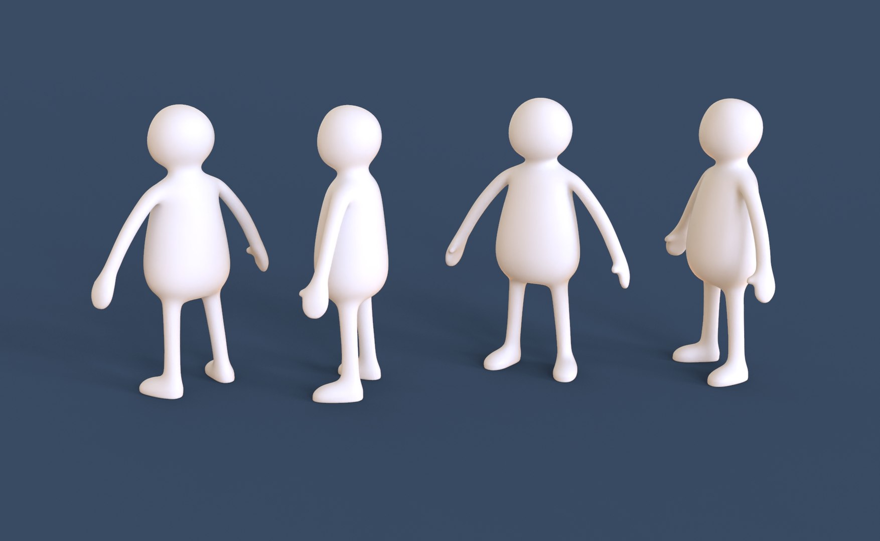 3D Stickman 03 Rigged Low Poly Model - TurboSquid 2319856