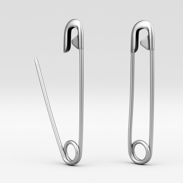 3D safety pin model - TurboSquid 1643325