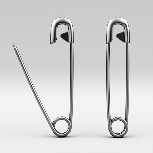 3D safety pin model - TurboSquid 1643325