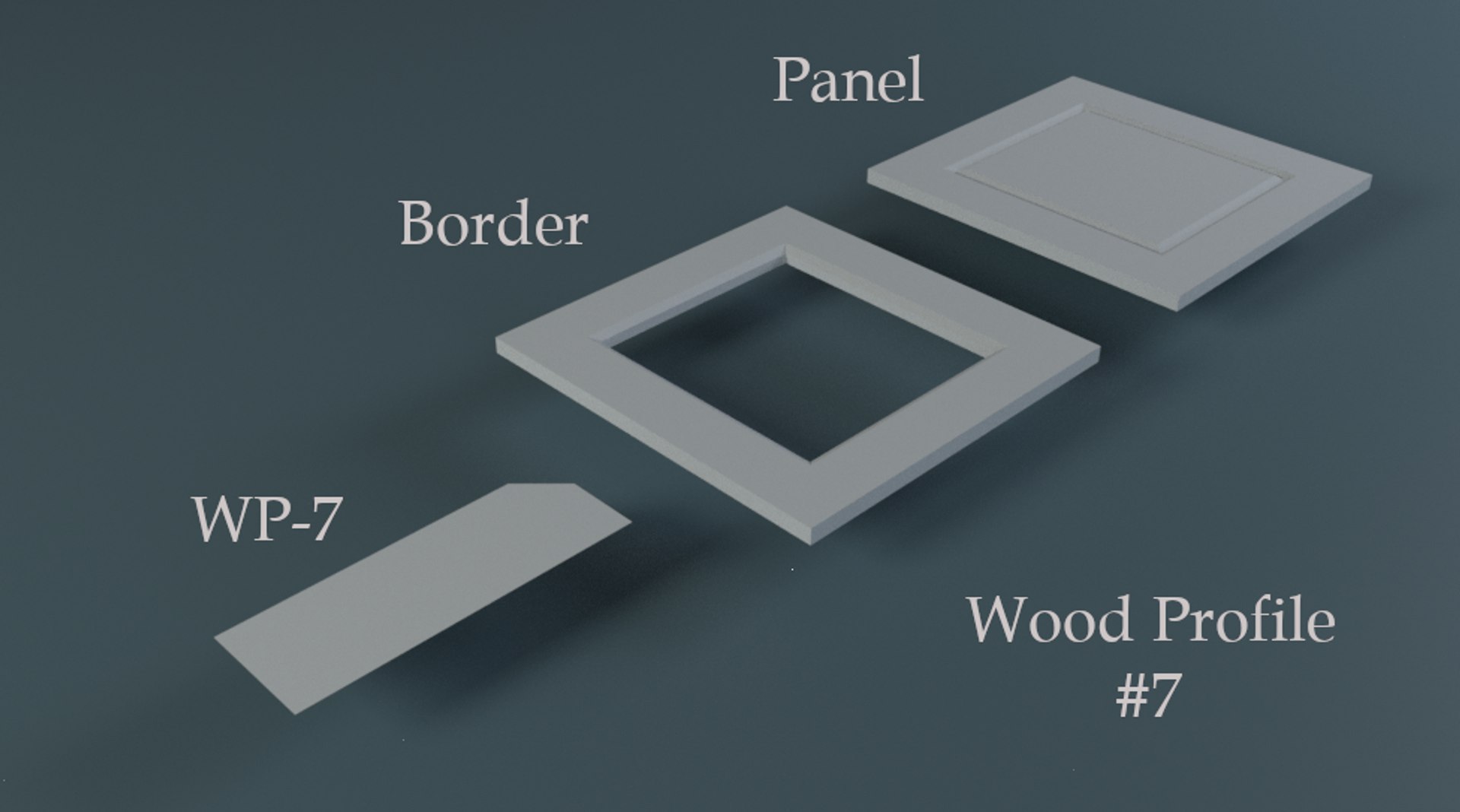 Panels profile 2 model - TurboSquid 1353934