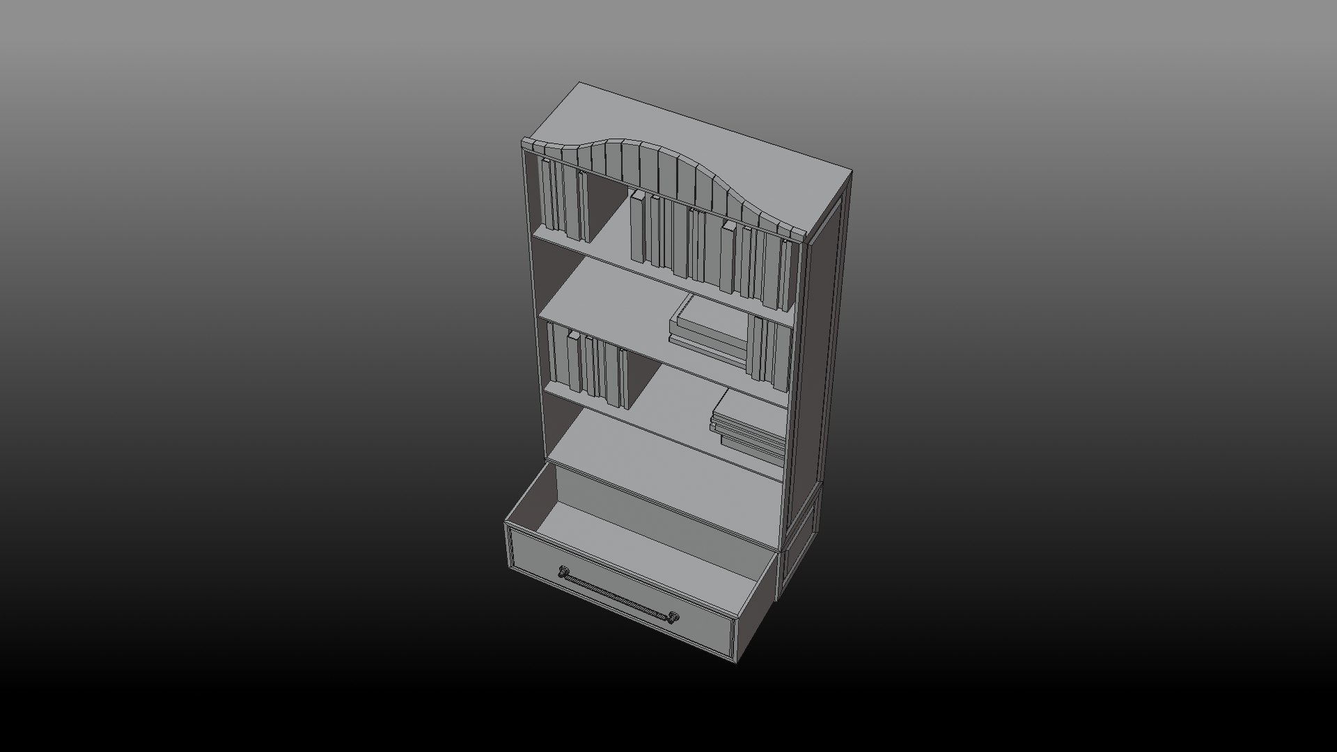 3D Bookshelf Book Shelf - TurboSquid 1499426