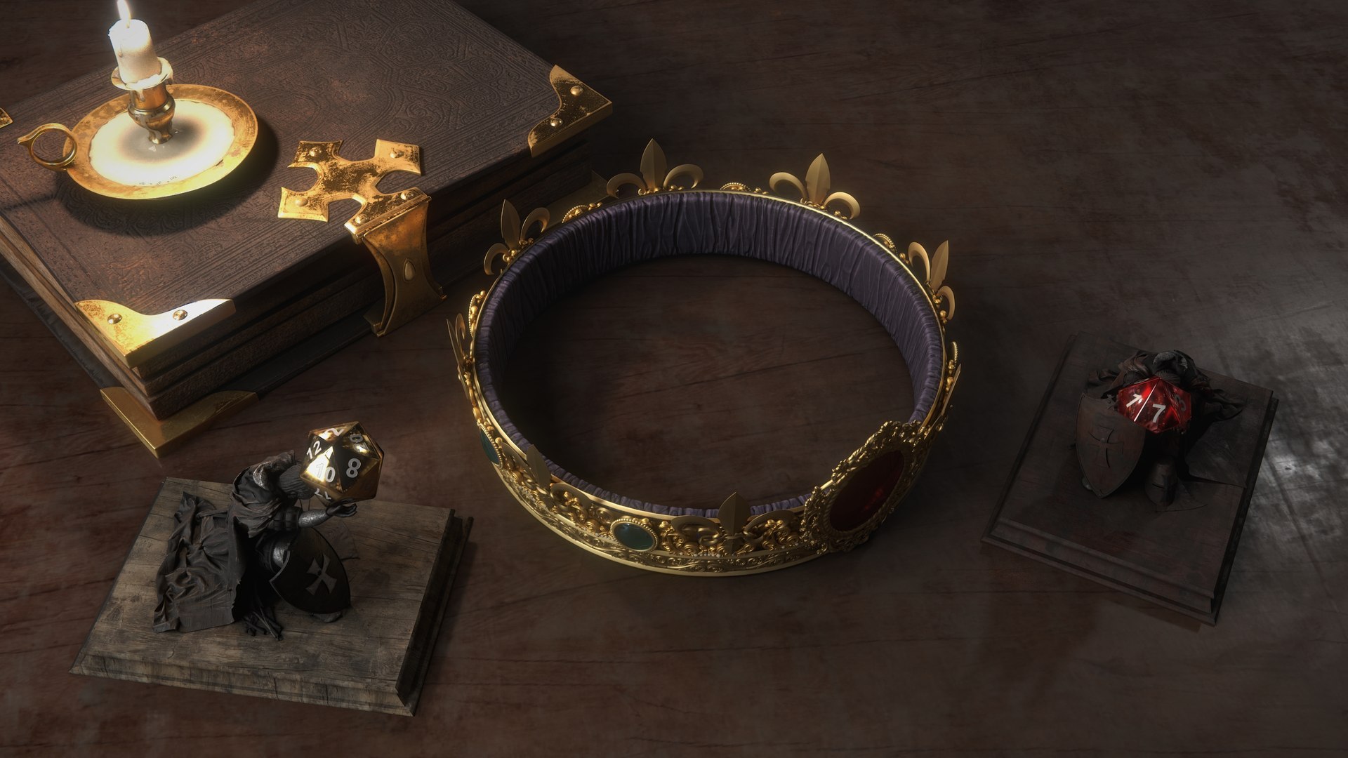 3D Crown Scene Model - TurboSquid 1196539