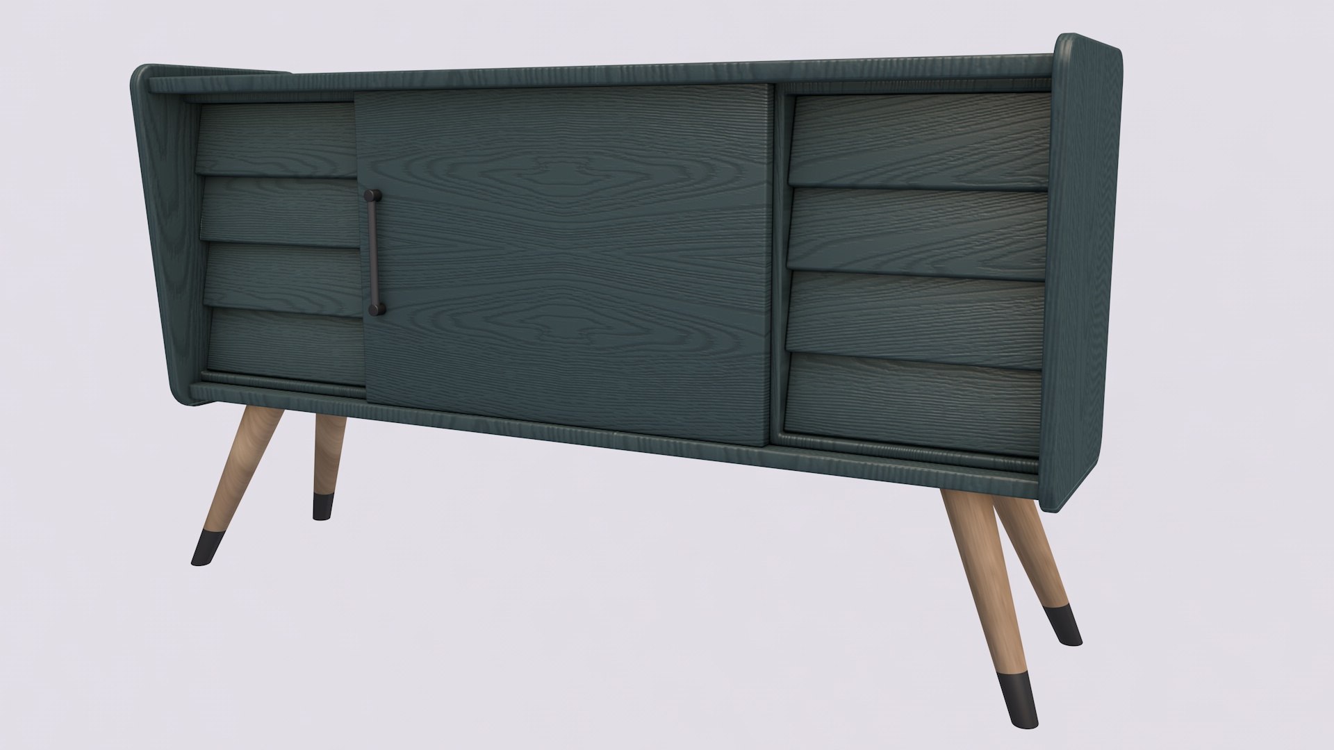 3D Mid-Century Modern Buffet 3D Model - TurboSquid 1763863