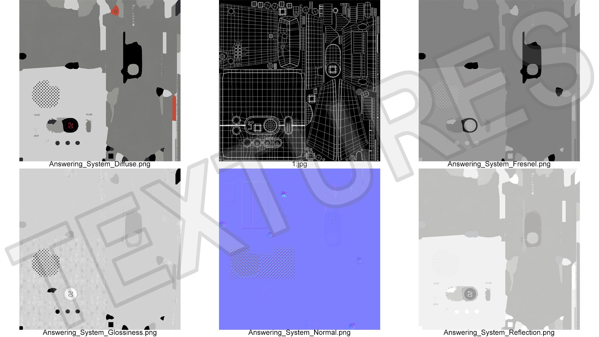 Digital Answering Machine 3D Model - TurboSquid 1998250