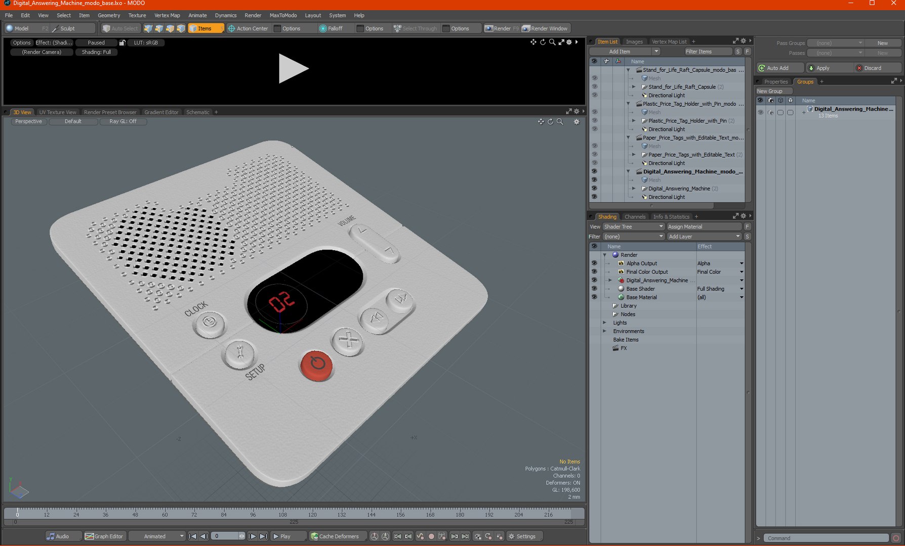 Digital Answering Machine 3D Model - TurboSquid 1998250