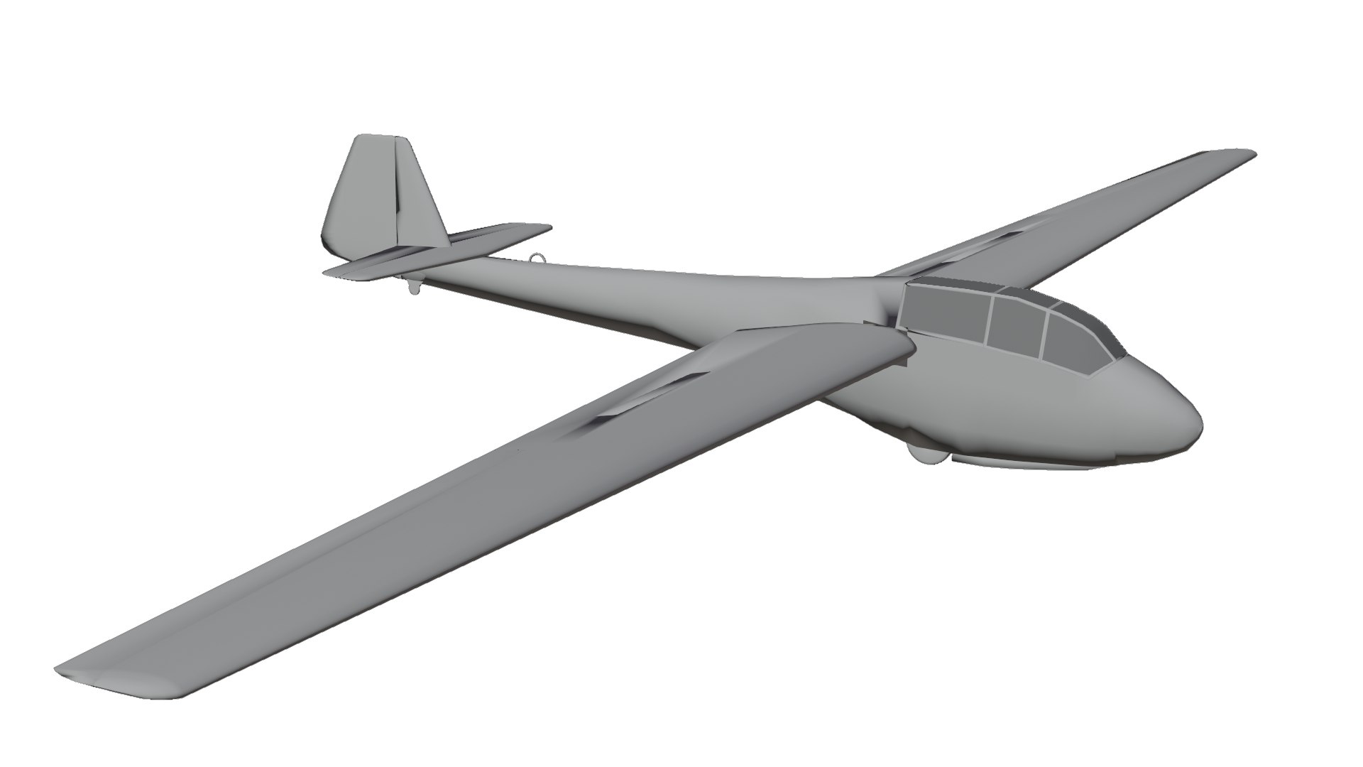 3D Bergfalke Glider Model - TurboSquid 2227400