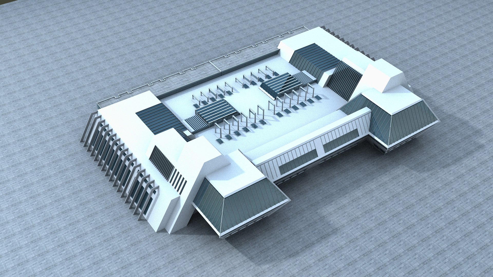 Future Building 009 3D model - TurboSquid 2038526