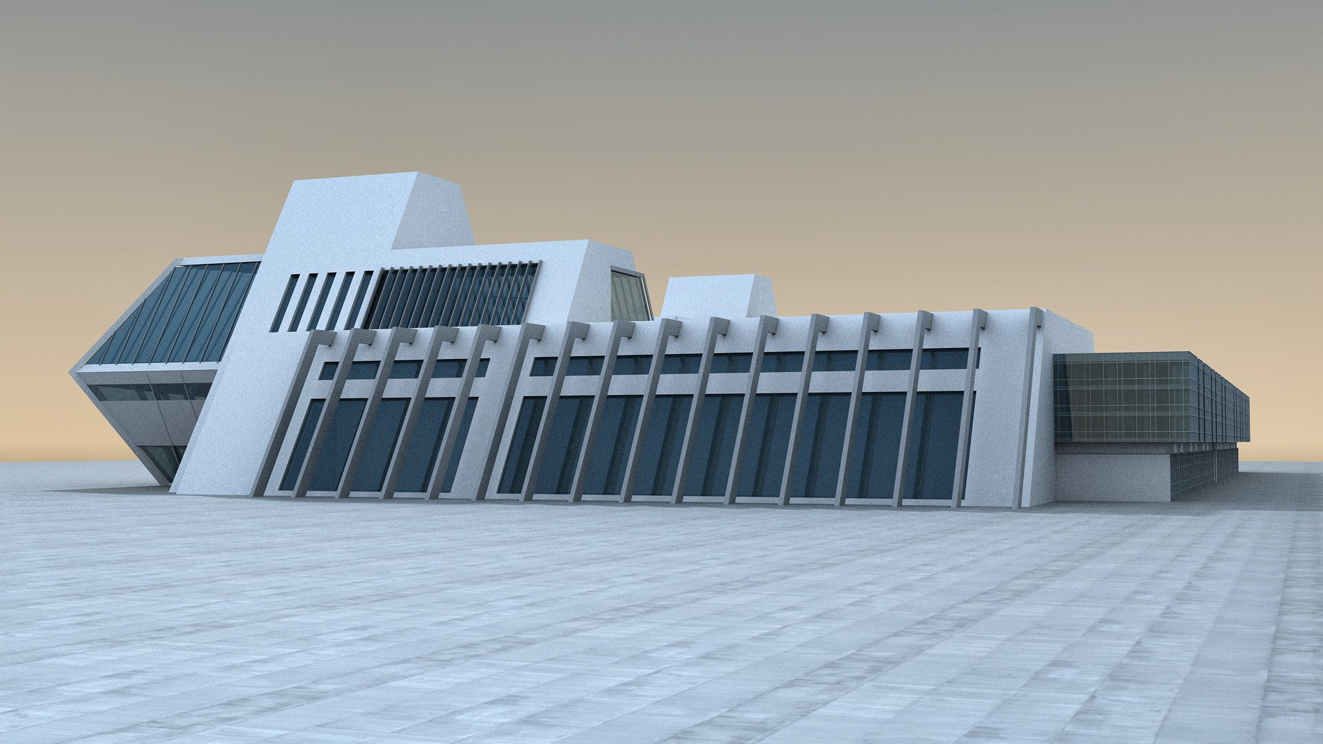 Future Building 009 3D model - TurboSquid 2038526