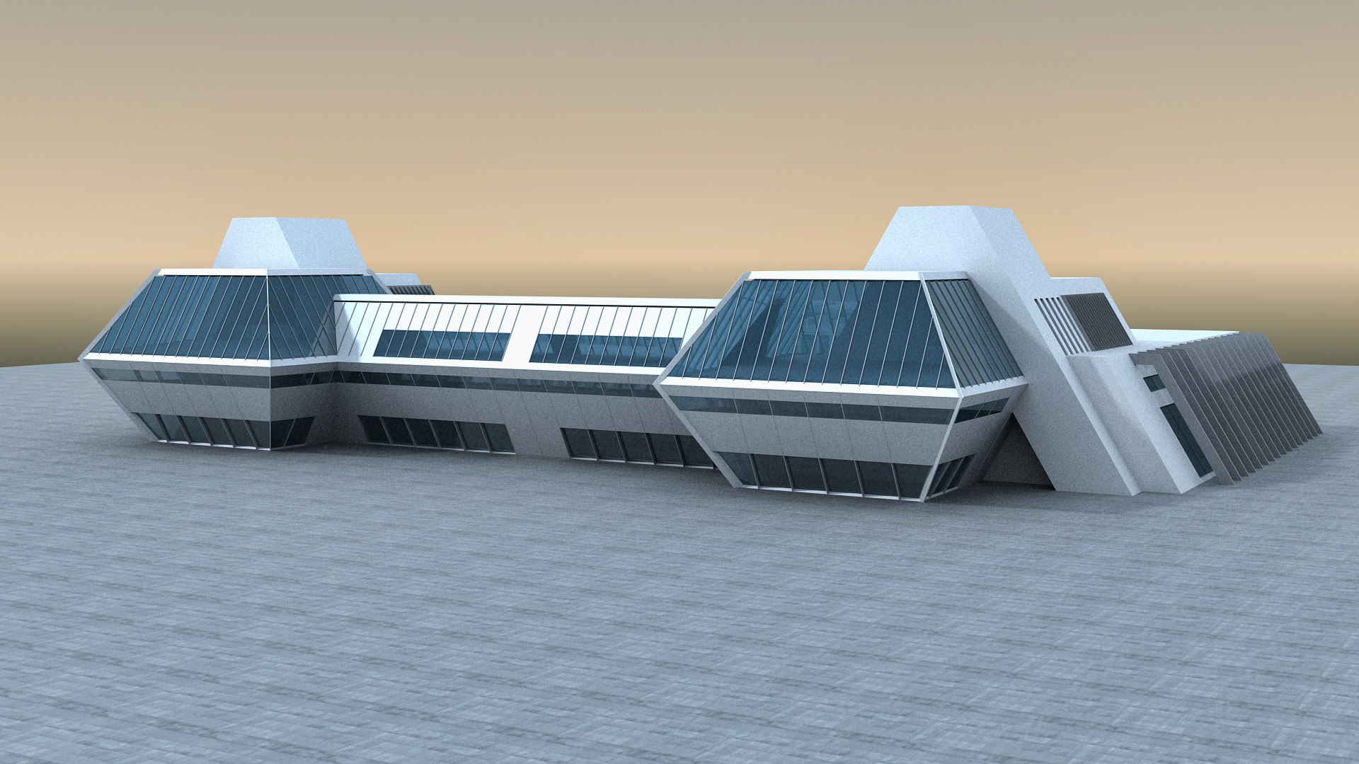 Future Building 009 3D model - TurboSquid 2038526