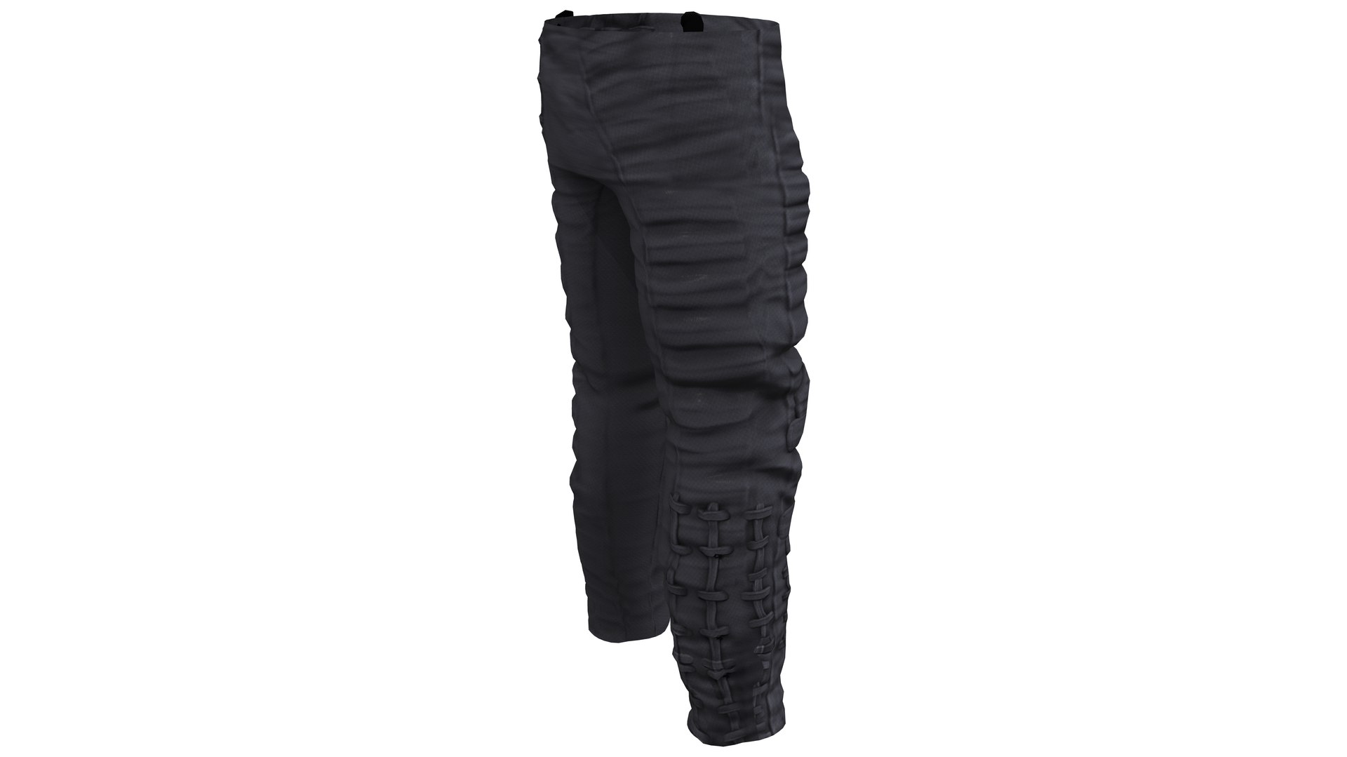 Men Padded Rebel Dystopian Pants Model - TurboSquid 2007467