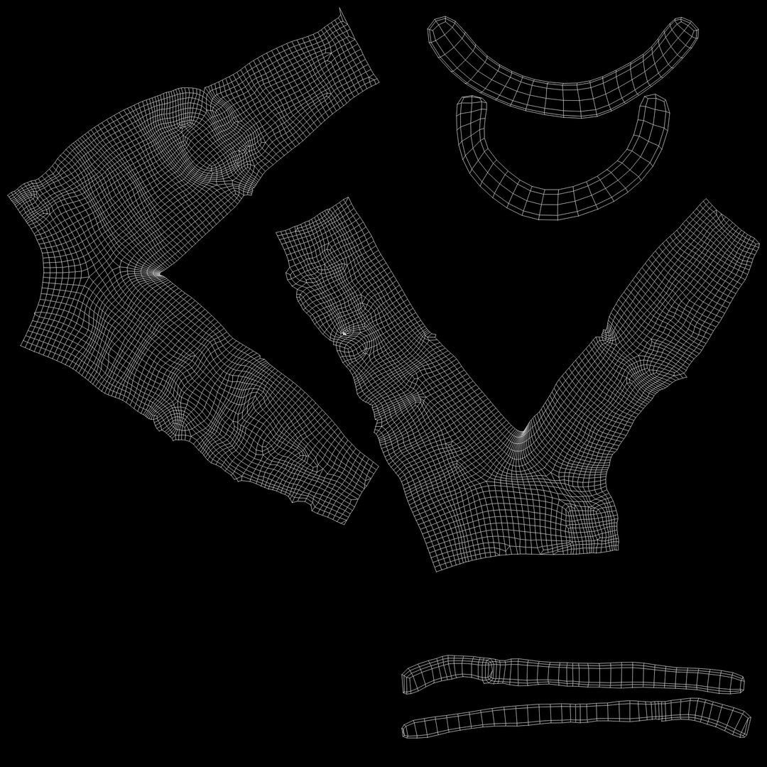 Men Padded Rebel Dystopian Pants Model - TurboSquid 2007467