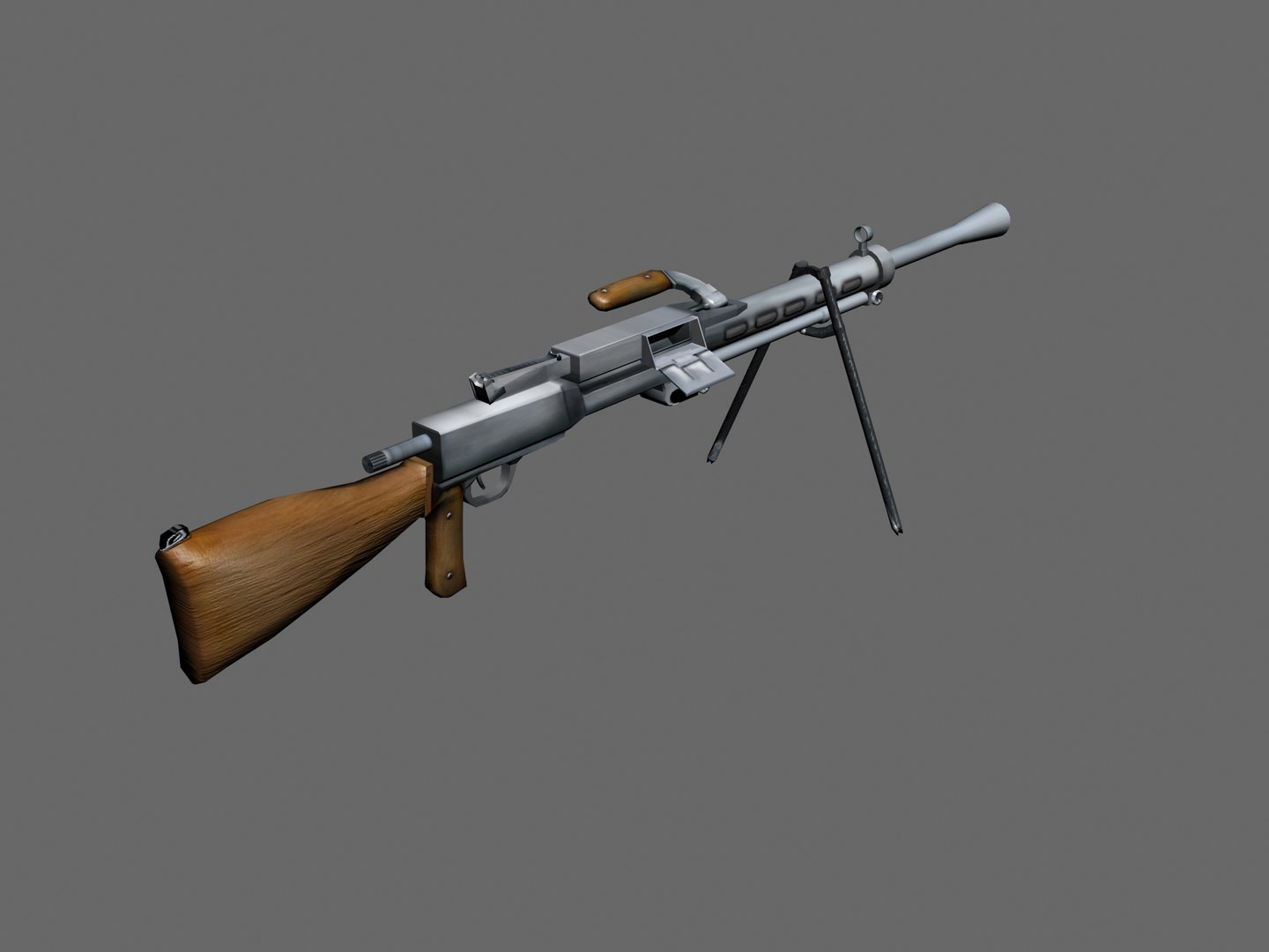 Degtyaryov Machine Gun Rp-46 3d Model