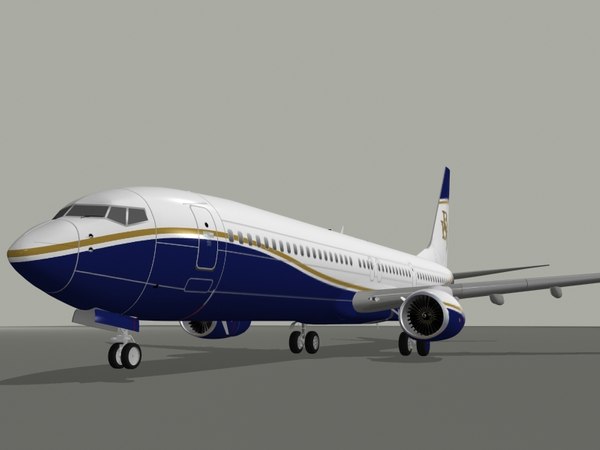 bbj-3 jet b business 3d dxf