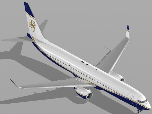 bbj-3 jet b business 3d dxf