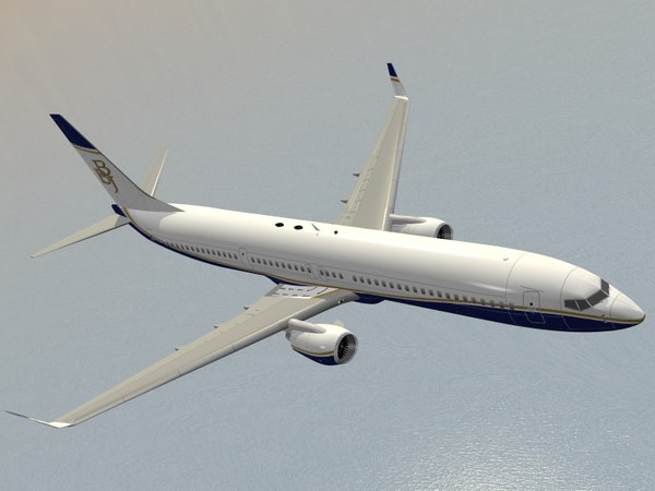 bbj-3 jet b business 3d dxf
