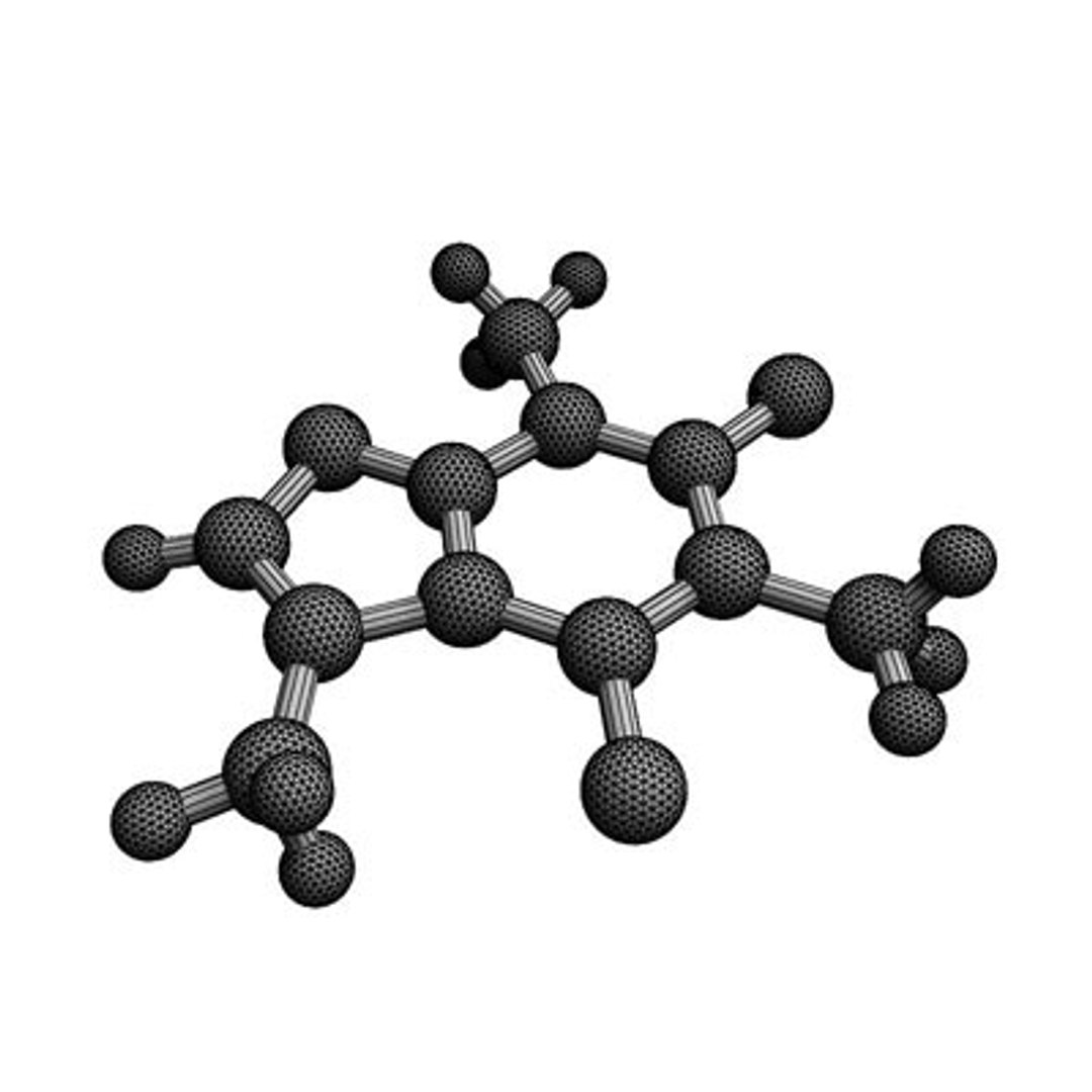 3d Caffeine Molecule Structure