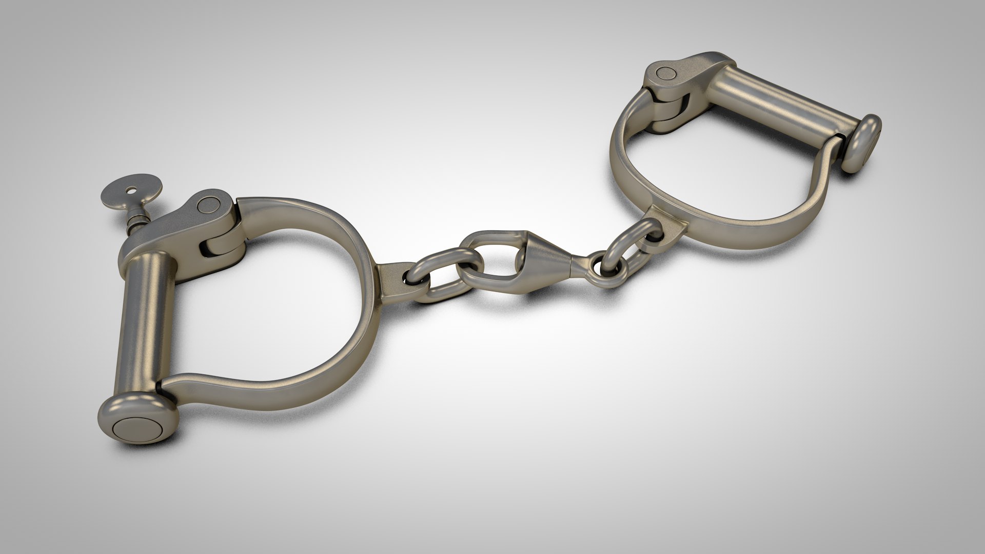 old handcuffs 3d c4d