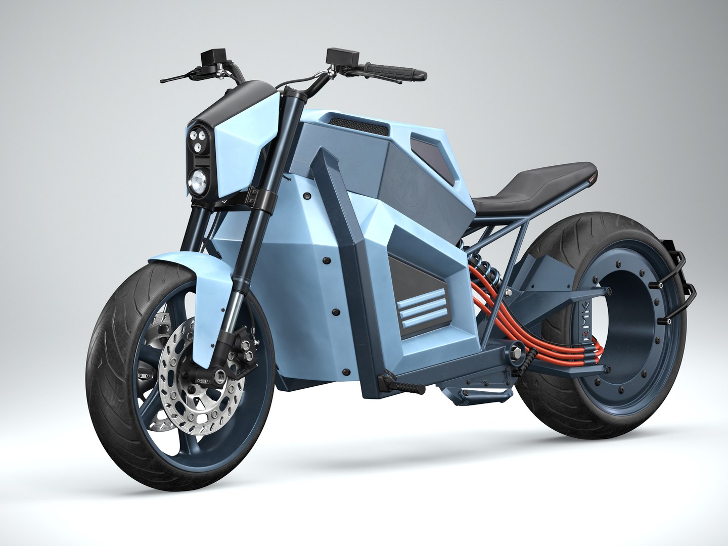 3D RMK E2 Electric Motorcycle Blue - TurboSquid 2212637