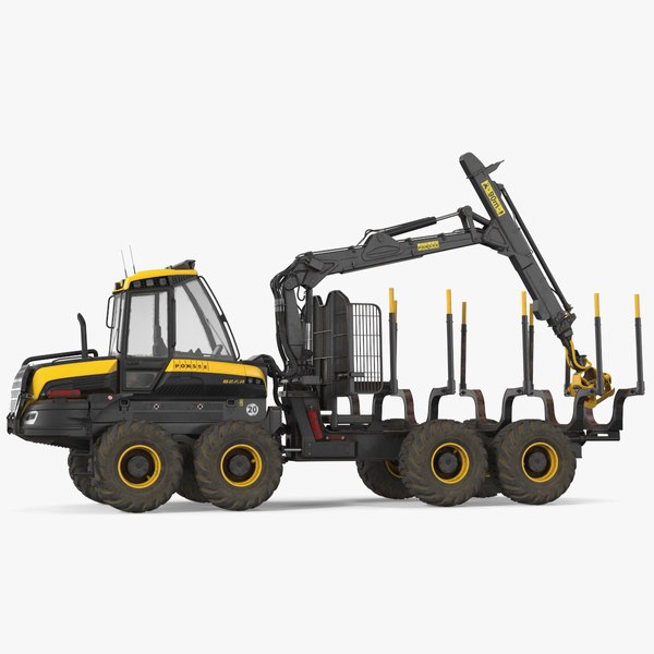 3D Forwarder Ponsse Buffalo 8W Dirty model - TurboSquid 1902465
