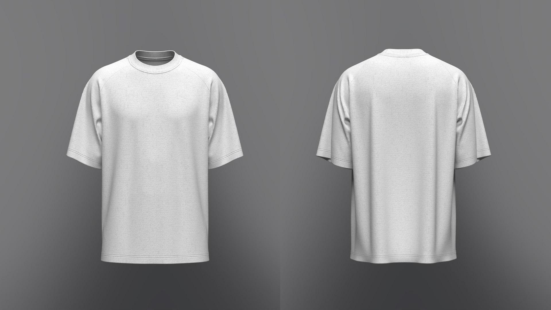 Mens Oversized Raglan T-shirt 3d Model 3D Model - TurboSquid 2204212