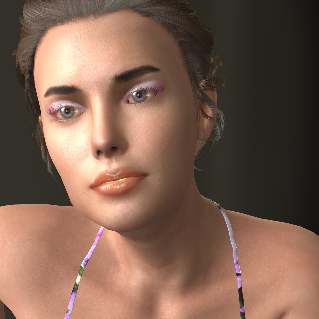 3D Model Realistic Carin Bw - TurboSquid 1491865