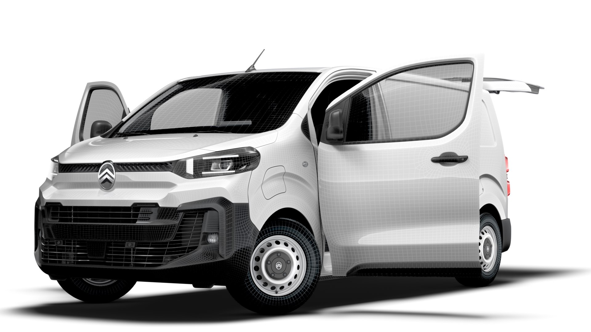 Stellantis Small E Van HQ Interior Tailgate 2024 Model - TurboSquid 2366273