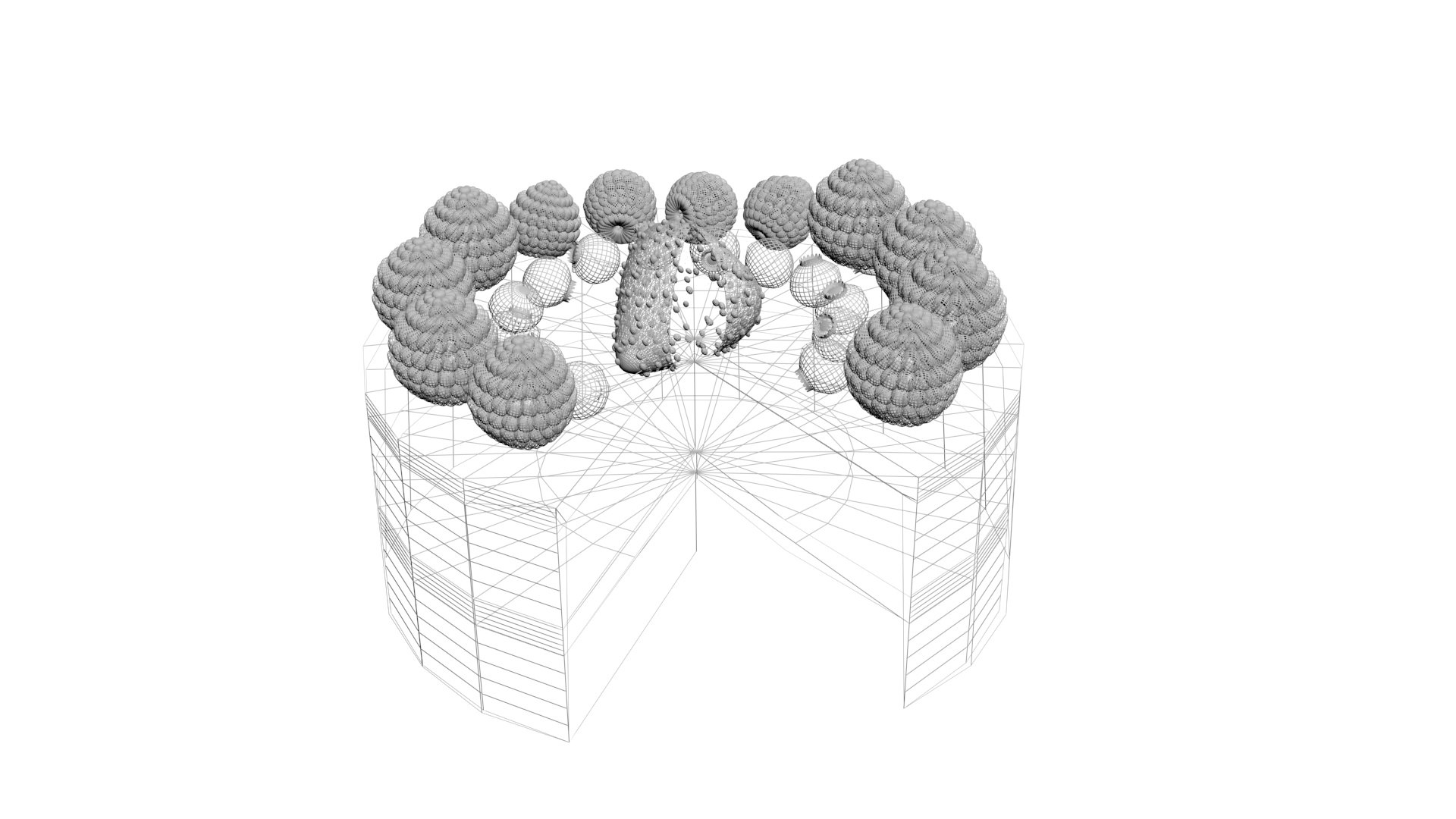 3D Cake Berries Model - TurboSquid 1632756