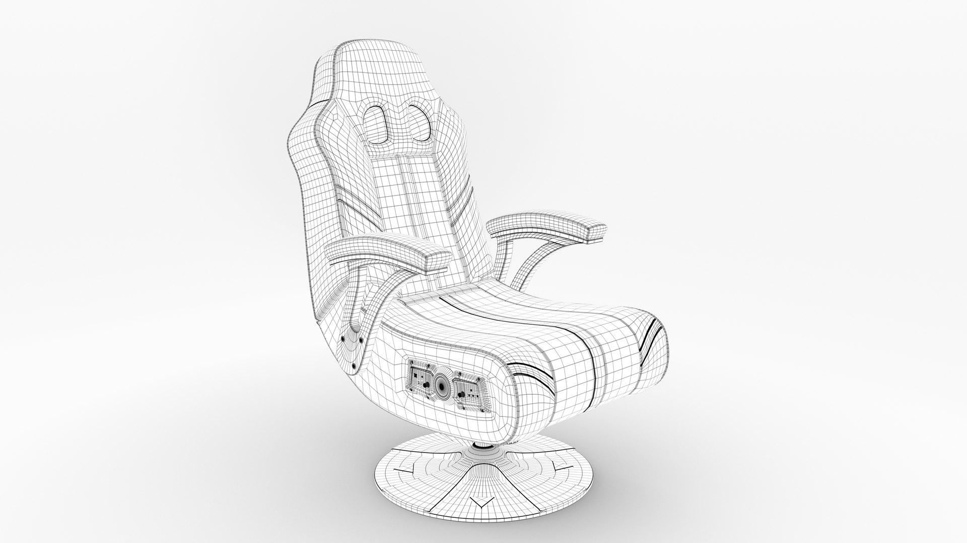 3D Model X Rocker Gaming Chair PBR - TurboSquid 2136353