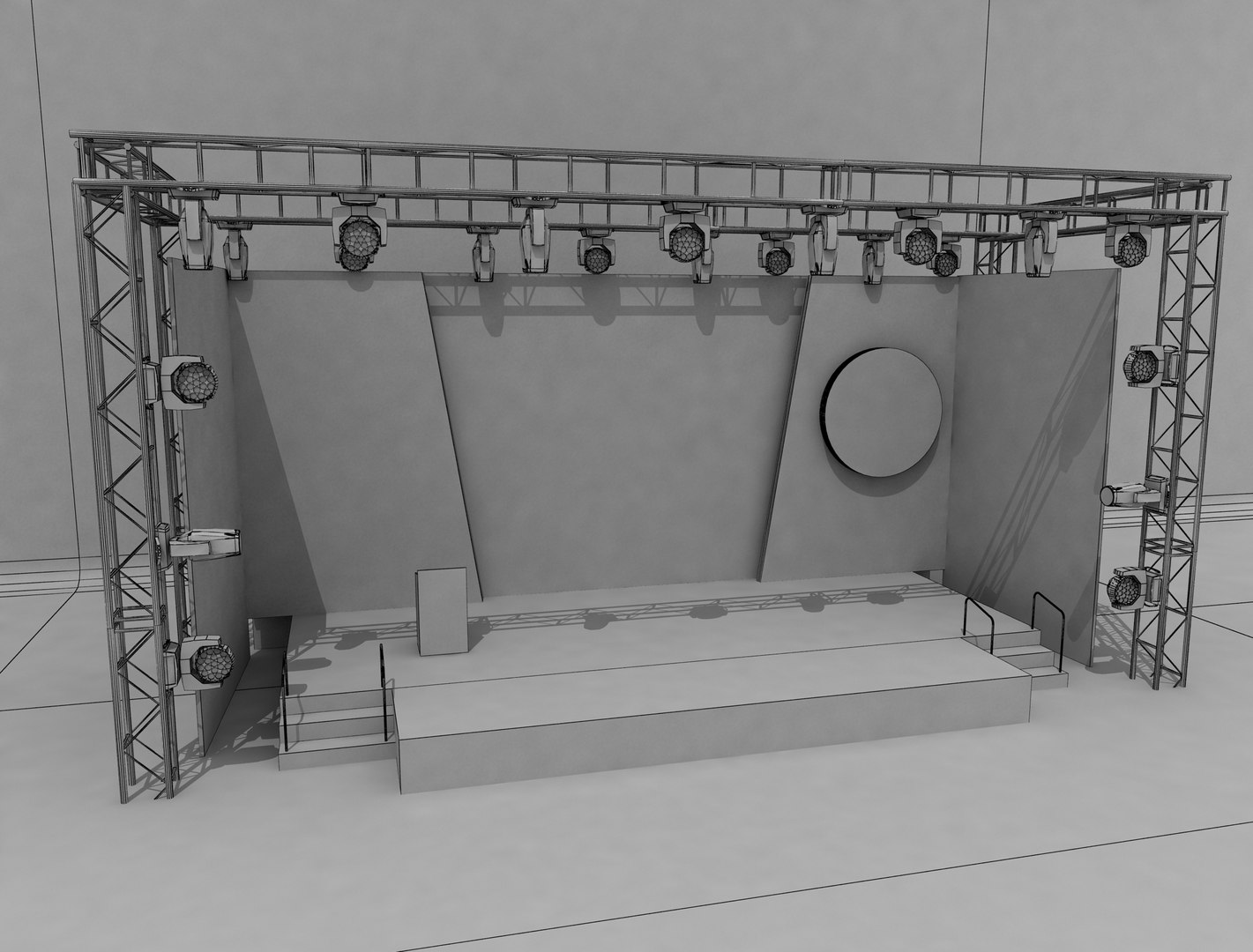 Stage Truss 3D - TurboSquid 1562927