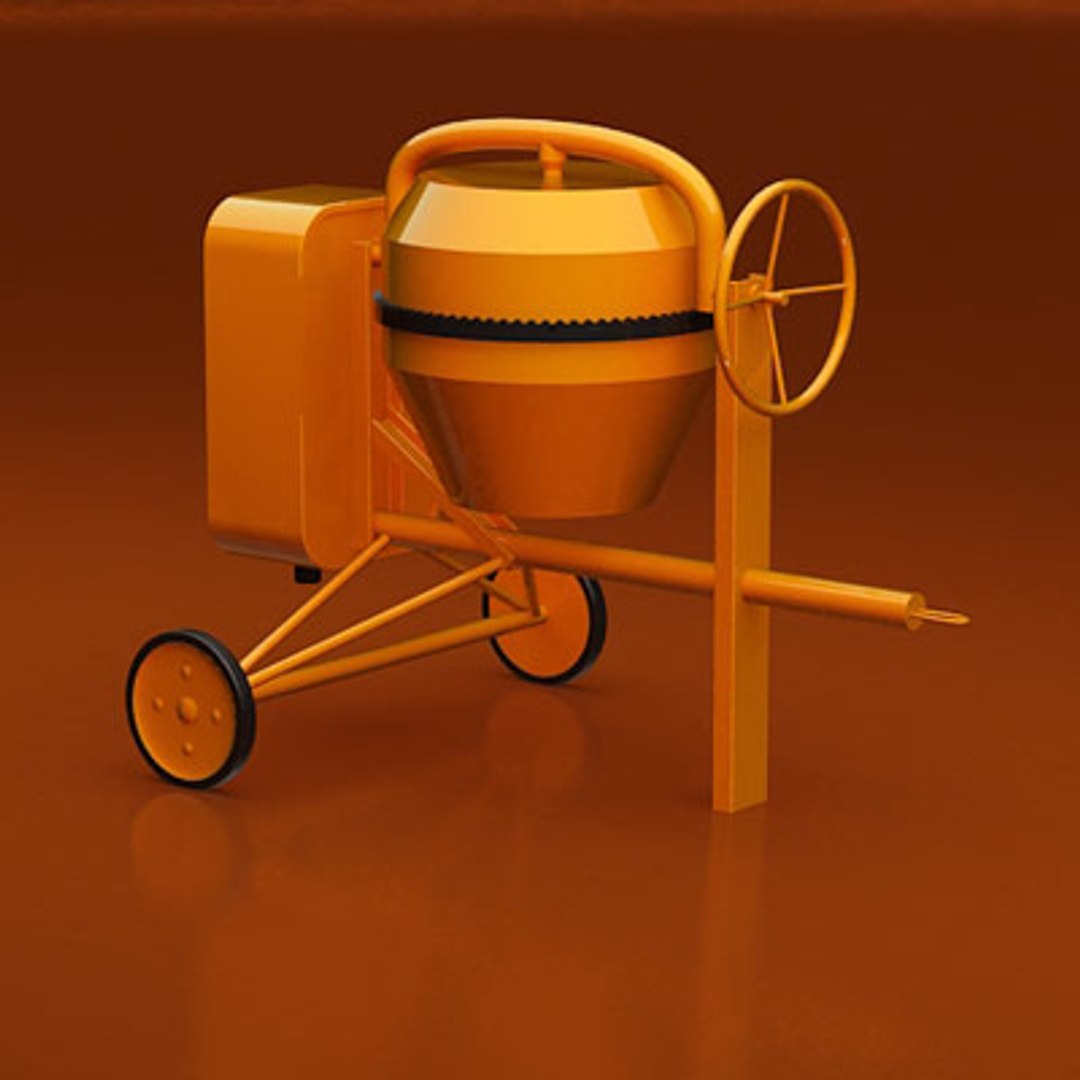 Cement Mixer 3d Model