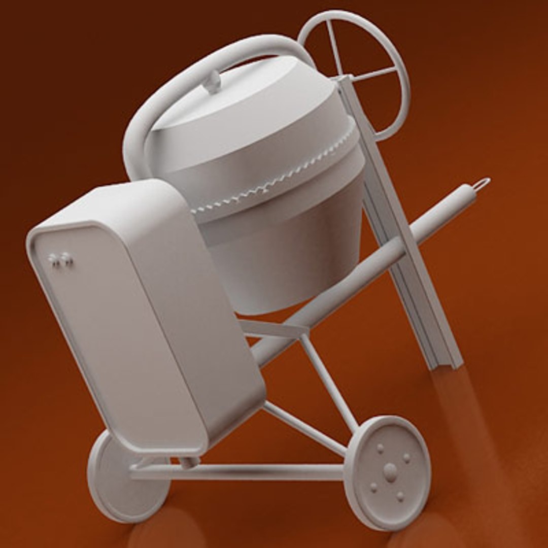 Cement Mixer 3d Model