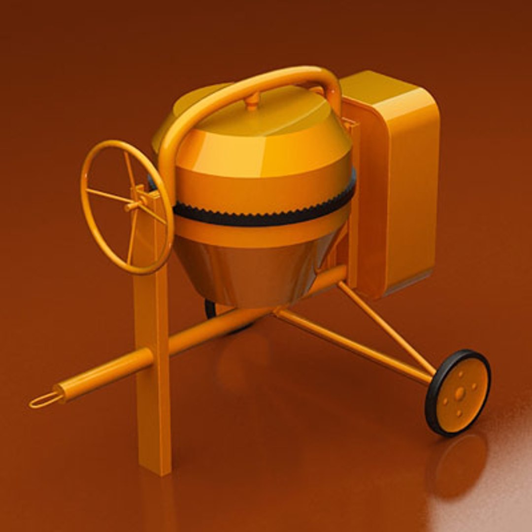 Cement Mixer 3d Model