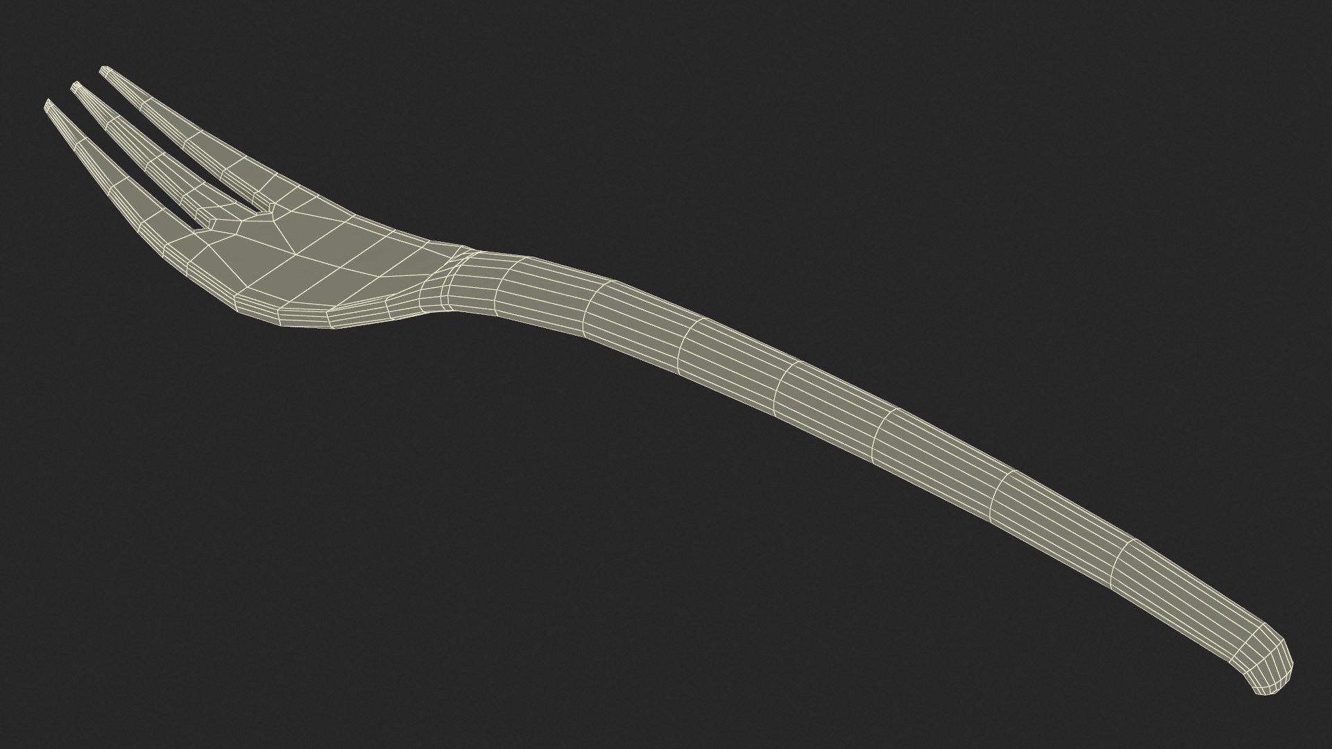 3D Fish Fork Gold - TurboSquid 2183502
