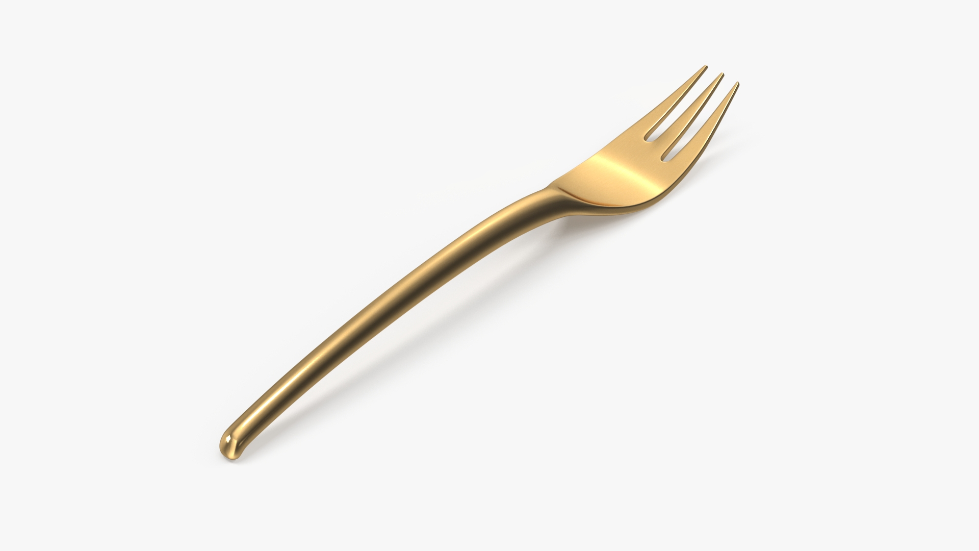 3D Fish Fork Gold - TurboSquid 2183502
