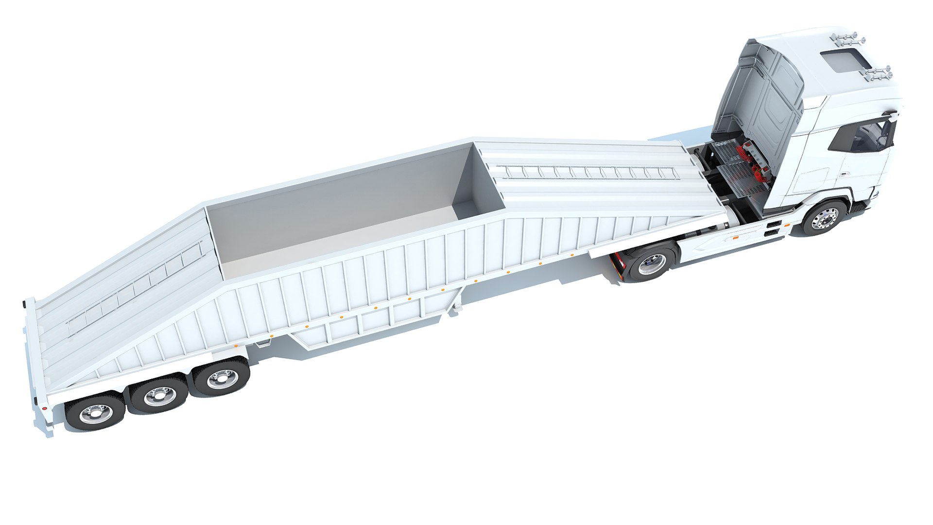 3D Bottom Dump Truck Model - TurboSquid 2161799