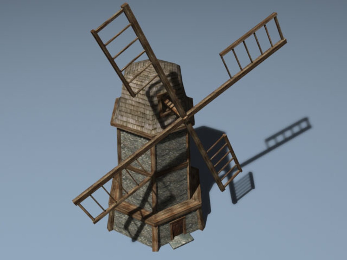 3d Model Of Windmill