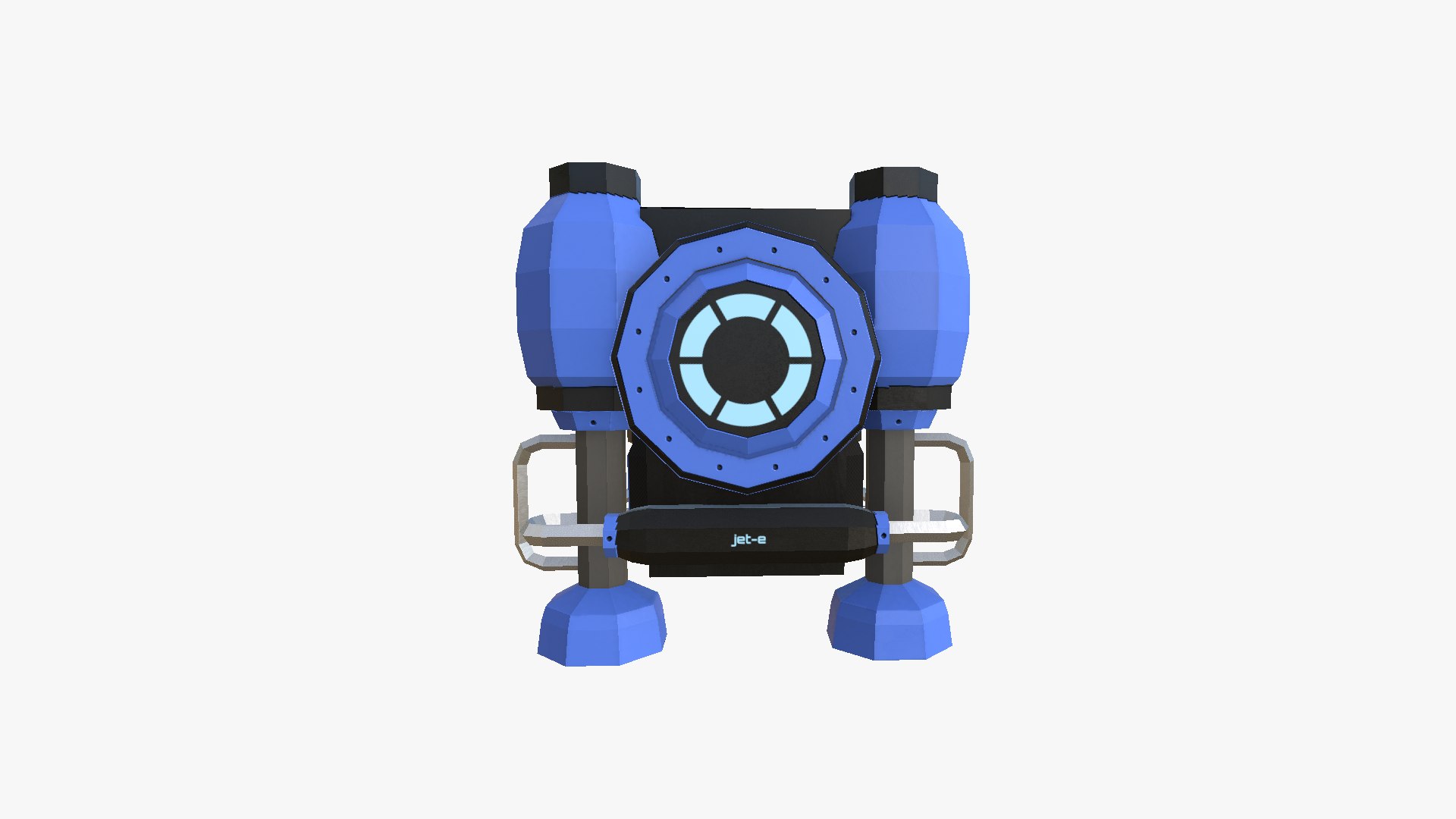 05 Jetpack Low Poly E Collection - SciFi Character Design Model ...