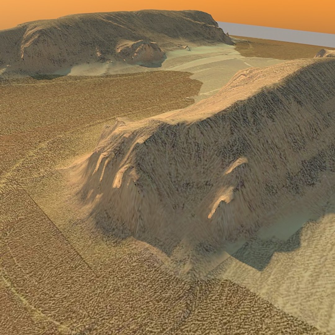 Desert Landscape 3d Model