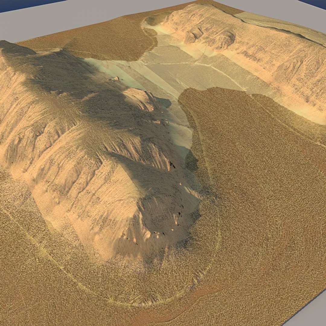 Desert Landscape 3d Model