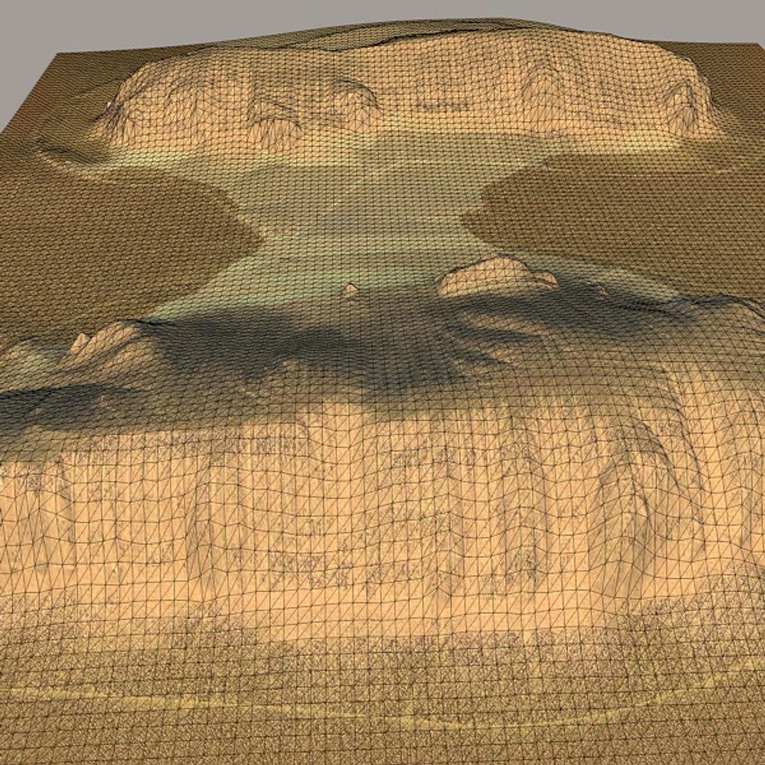 Desert Landscape 3d Model