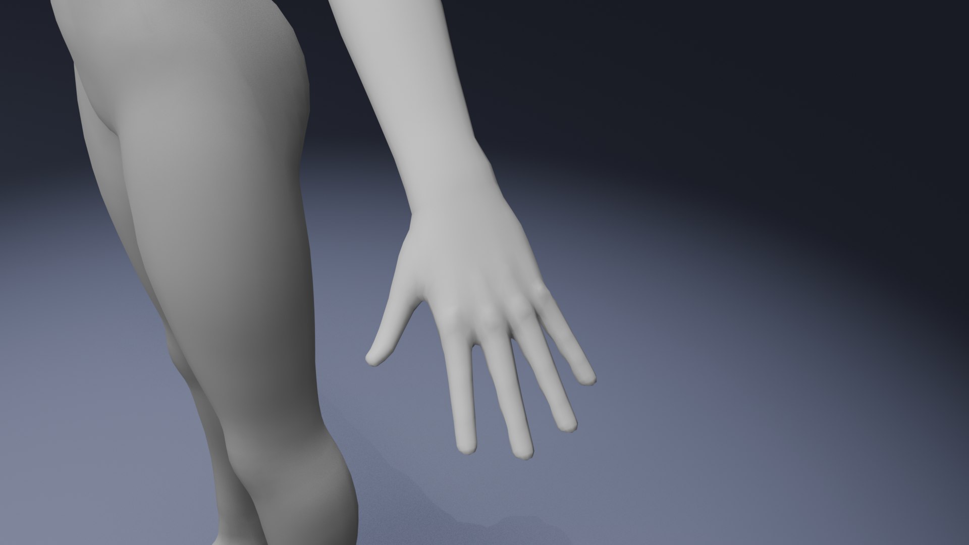 3D Stylized Female Body Base Mesh 3D Model Rigged With IK And FK Switch ...